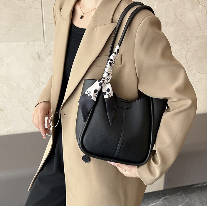 Handbag woman with twilly bag ladies fashion tote bag shoulder beg ...