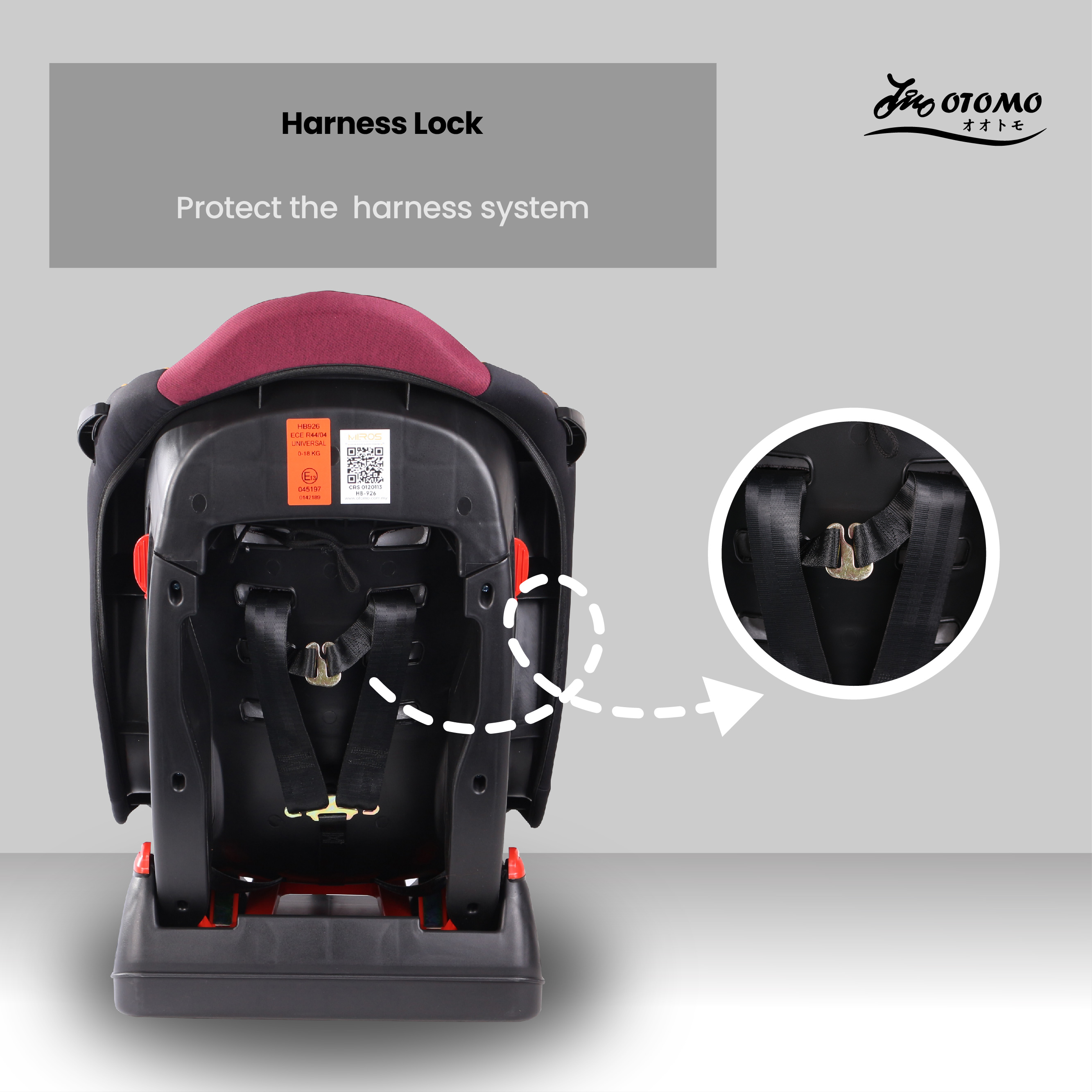 Otomo Baby Car Seat Newborn 0-18kg (Approved by JPJ & MIROS) Car Seat ...