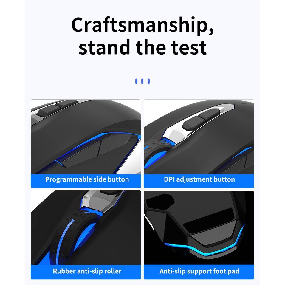 AULA T640 WIRED GAMING MECHANICAL KEYBOARD & OPTICAL MOUSE COMBO - 104 ...