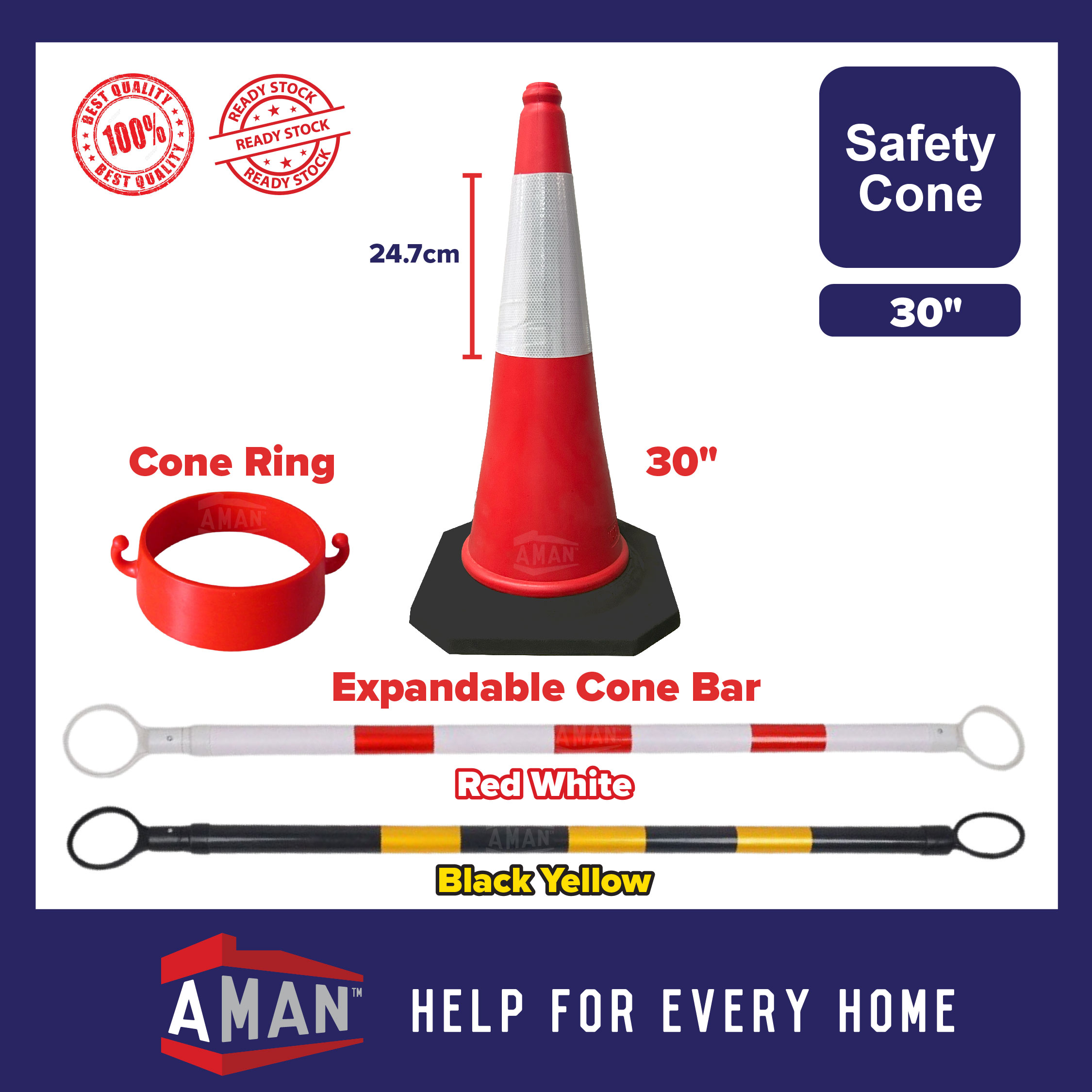 PVC Reflective Signal Warning Safety Cone Reflective Line Traffic Cone ...