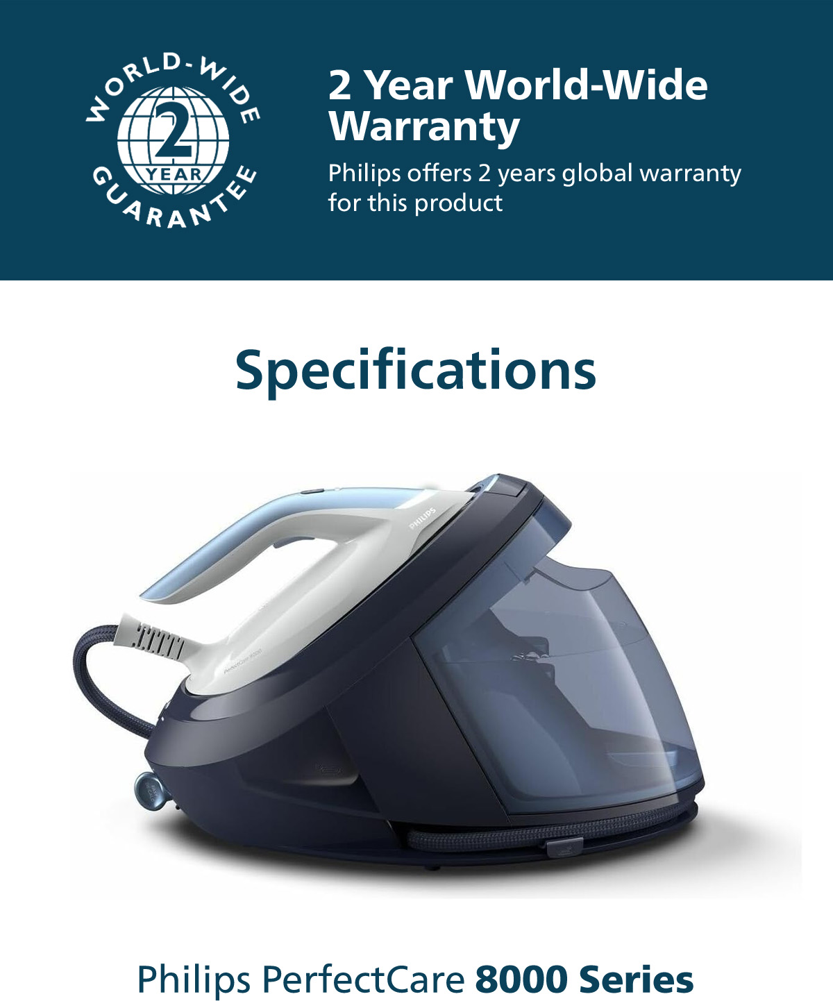 Philips PerfectCare 8000 Series Steam Generator PSG8030 | PSG8030/20 ...