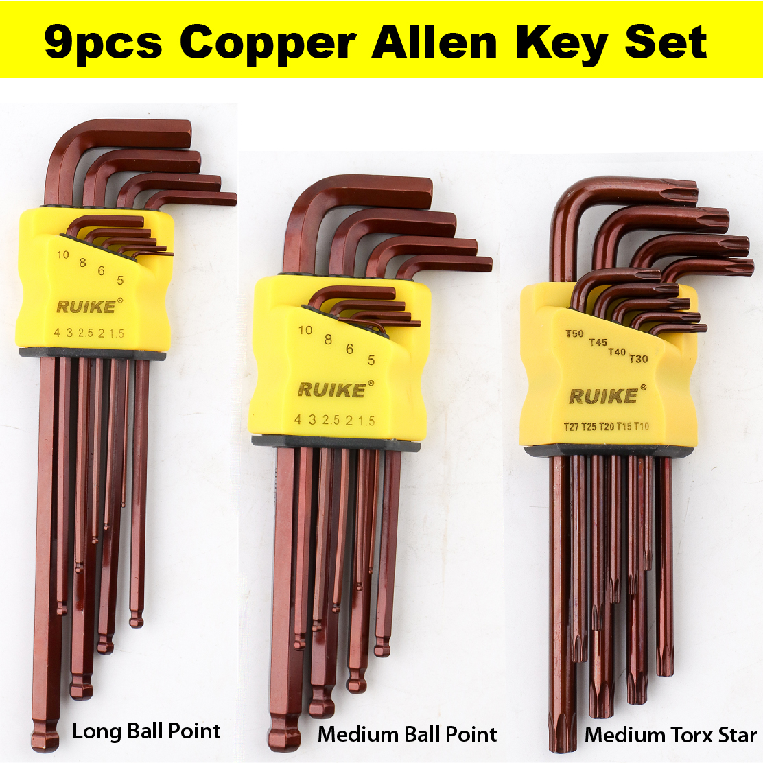 INNER HEX KEY WRENCH SET LB-021M/FOLDING CRVMO/BALL POINT CRV EXTRA ...