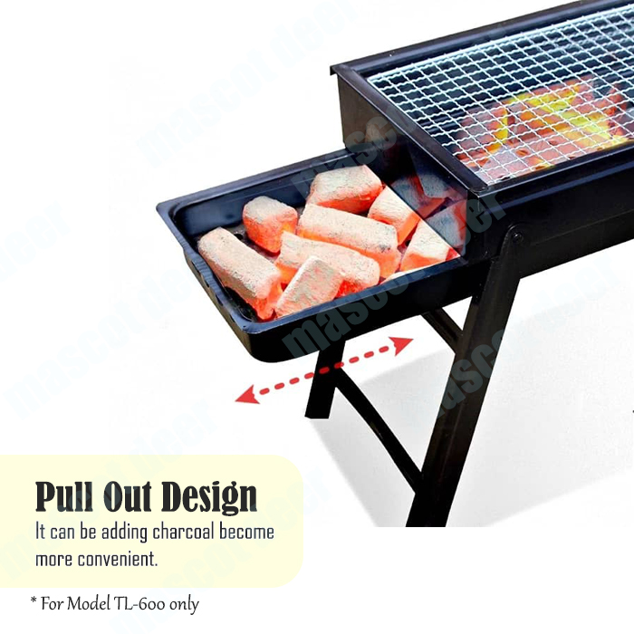 Portable BBQ Grill Outdoor Folding Barbecue Outdoor Charcoal Grill BBQ ...