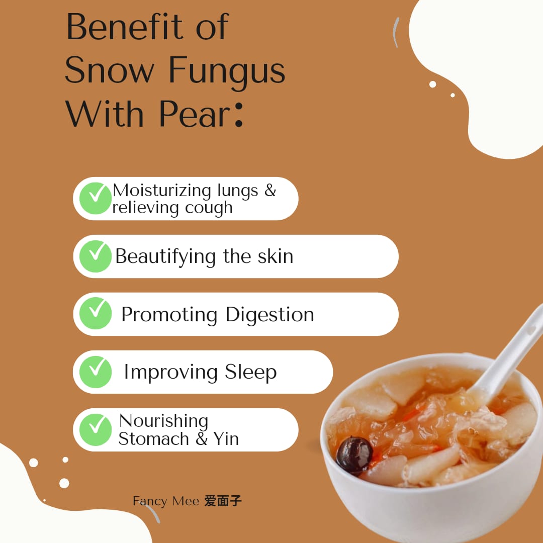 Fancy Mee Mama's Snow Fungus with Pear |Ready to Eat | Low in Sugar | 可 ...