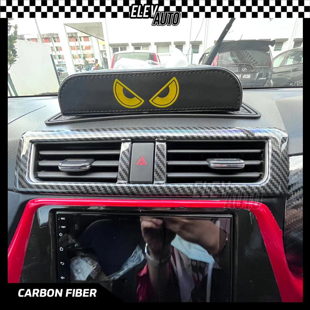 Perodua Bezza Center Aircond Vent Trim Carbon Fiber Black Interior ...