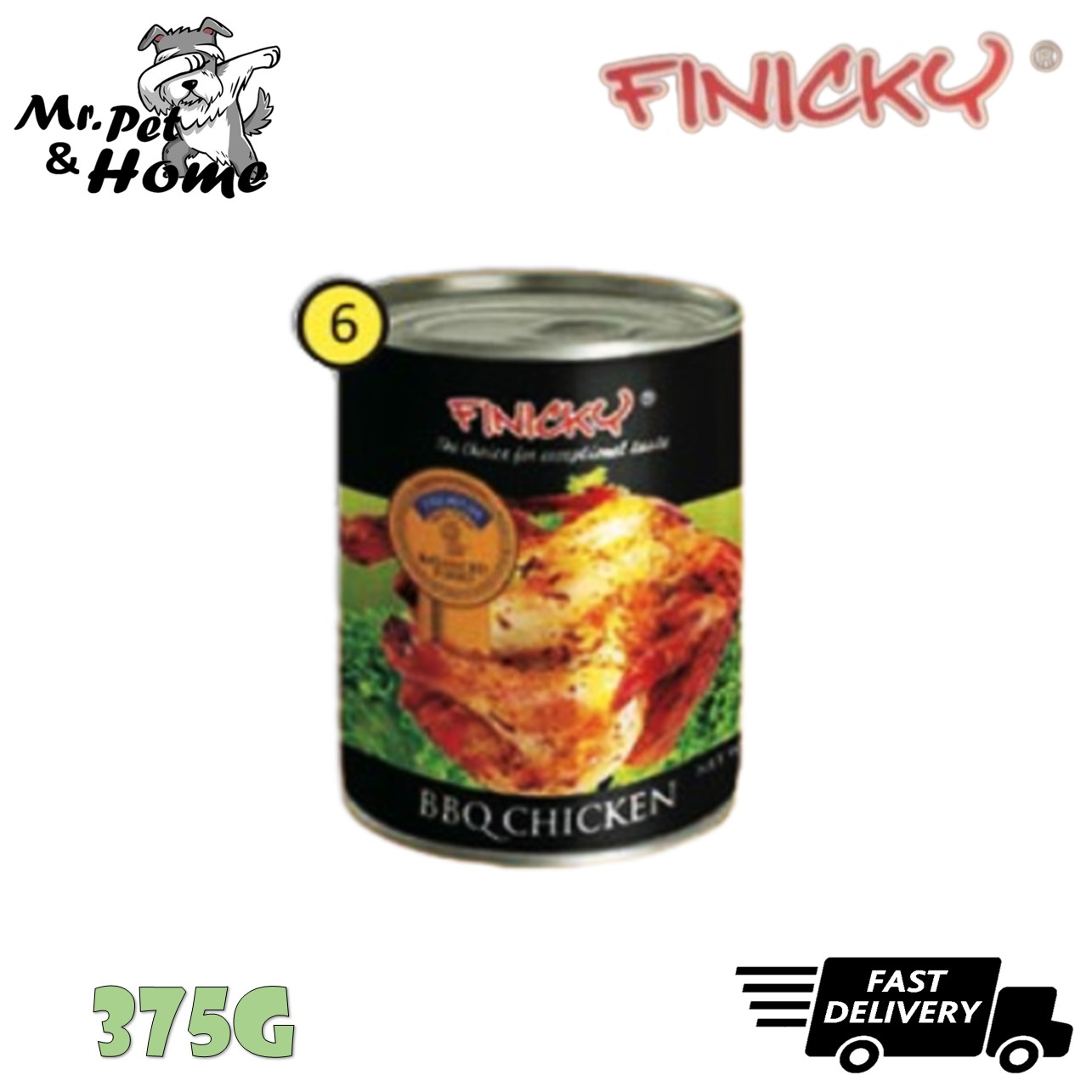Finicky Premium Dog Can Food 375g ( Veal , Lamb Rice , Chicken ...