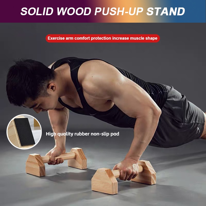 3H Parallette Kayu Senaman | Wooden Handstand Bar | Bar Calisthenics ...