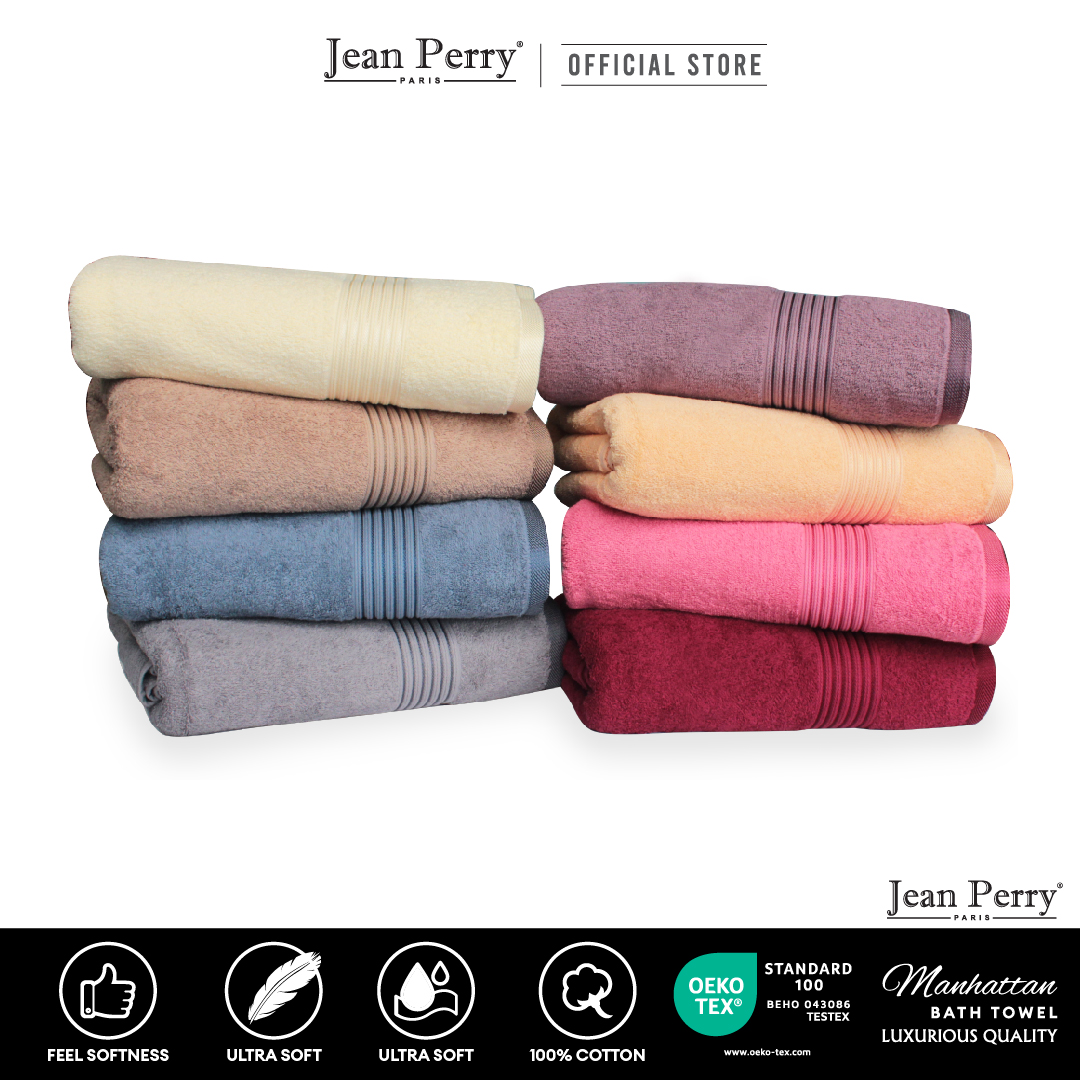 Jean Perry Manhattan Bath Towel [B3] 27 inches x 54 inches | Shopee ...