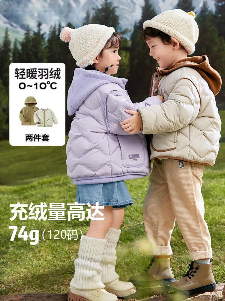 Winter Jacket Kids Winter Coat Kids 儿童冬装Padded Fleece Thermal Down ...