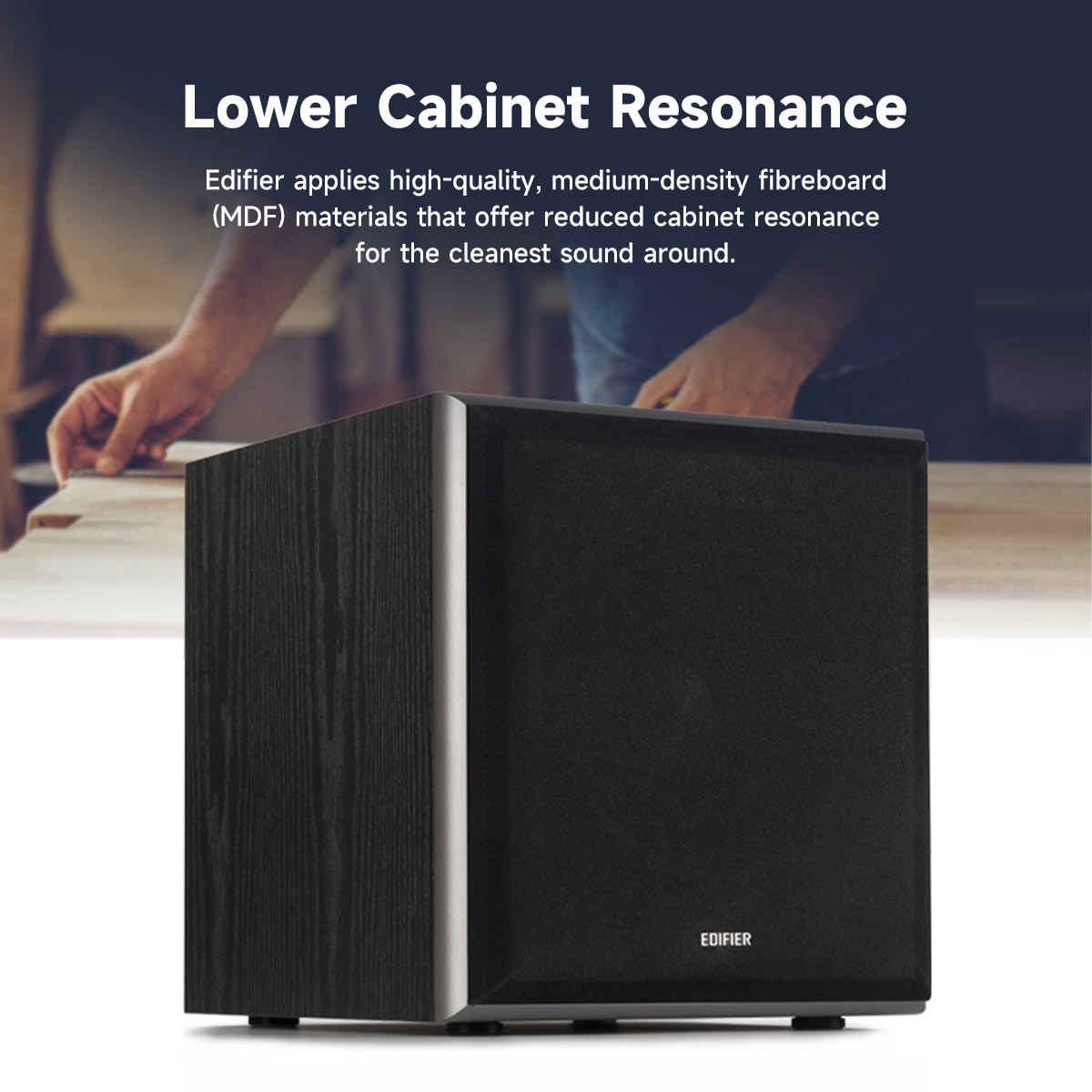 Edifier T5 8" Woofer Active Subwoofer - 70W RMS | Wooden Enclosure ...