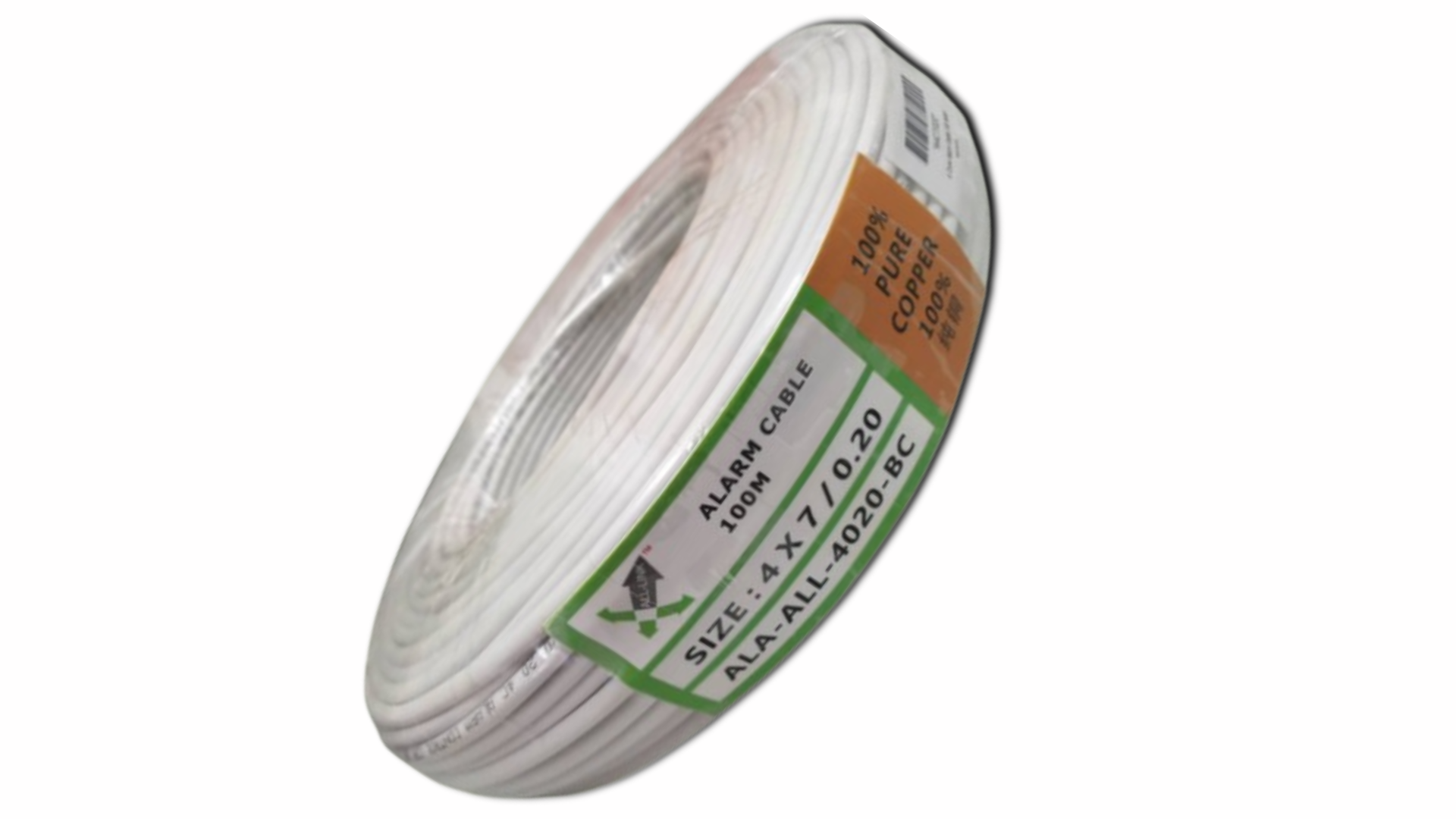 Home Alarm 4 Core Wire Cable 4x7 / 0.20 Thick 100m 100 Meter 100% Pure ...