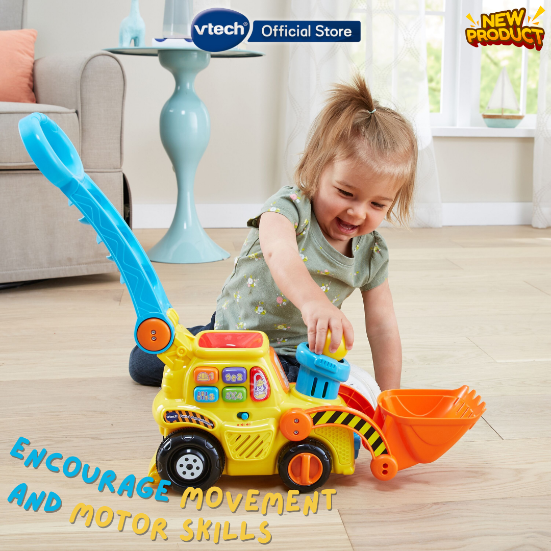 VTech Pop-a-Balls Push & Pop Bulldozer | Shopee Malaysia