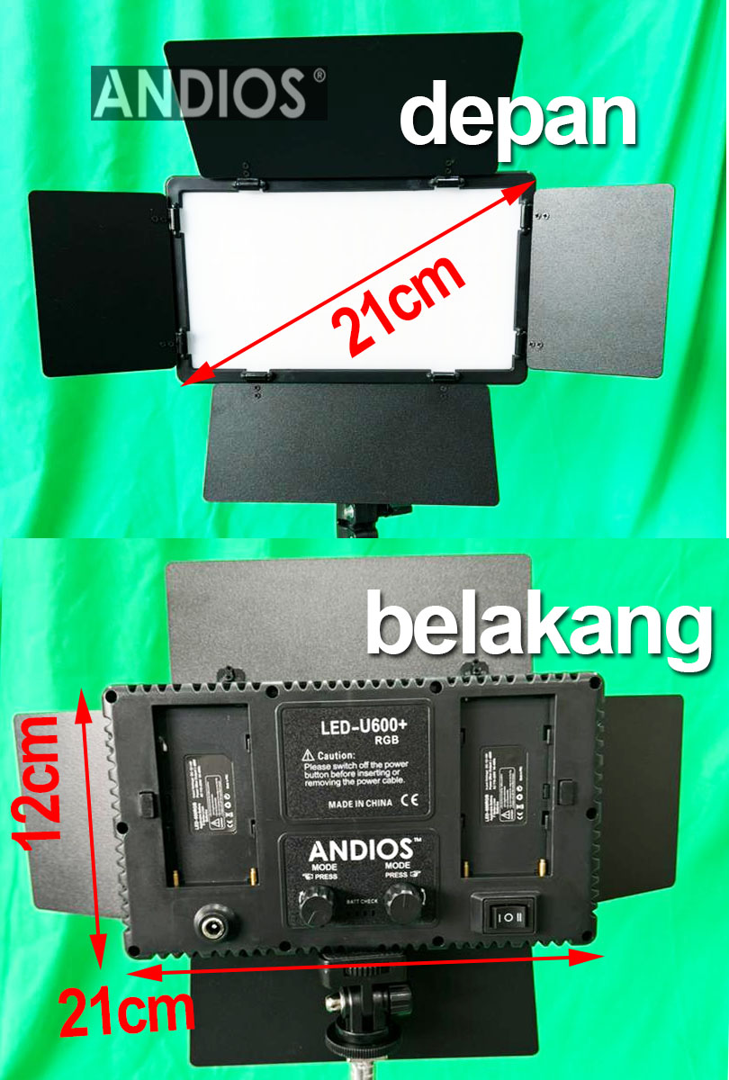ANDIOS Lumipanel 600 LED Kit Live Video Streaming Pro Lighting Studio ...