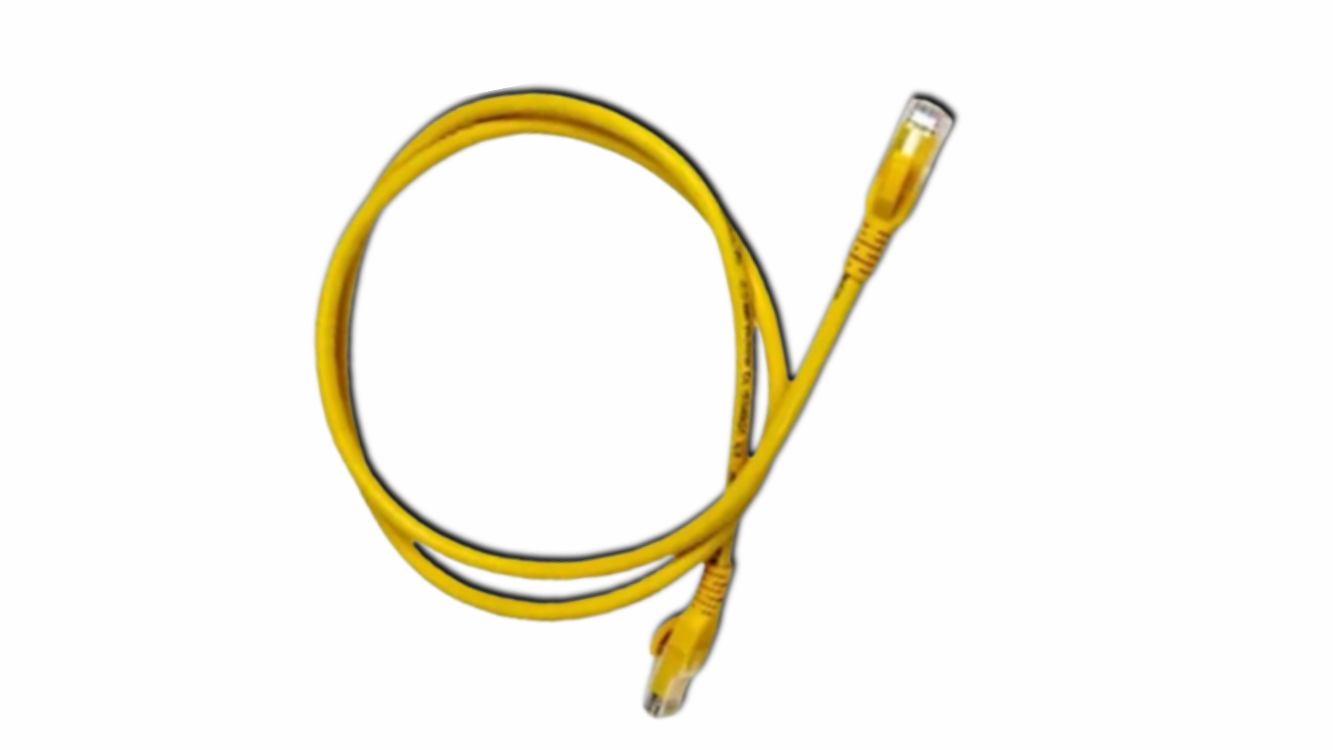 CAT6 Patch Cord Yellow 1m 1 Meter 100cm RJ45 to RJ45 LAN UTP IP Network ...
