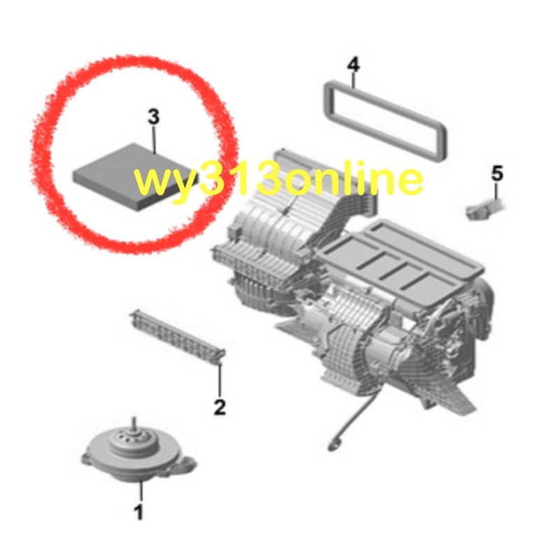 Original Proton X50 S70 Cabin Filter Core-Air Conditioner Filter ...