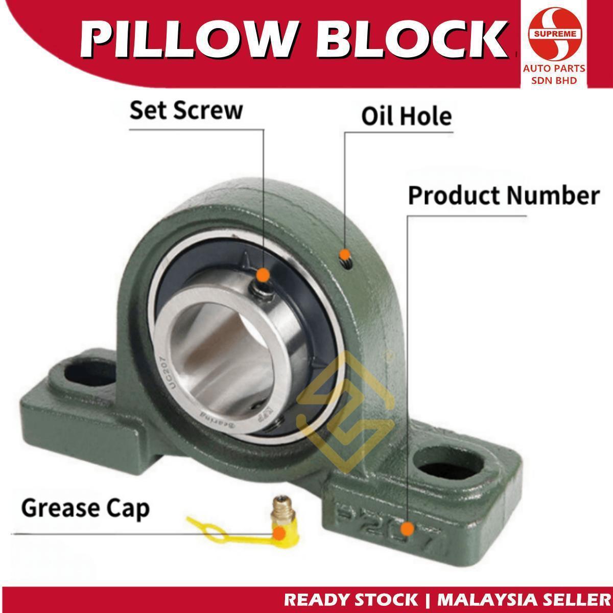 S2U UCP201 UCP202 UCP203 UCP204 UCP205 UCP206 UCP207 UCP208 Pillow Block Bearing Hole | Shopee ...