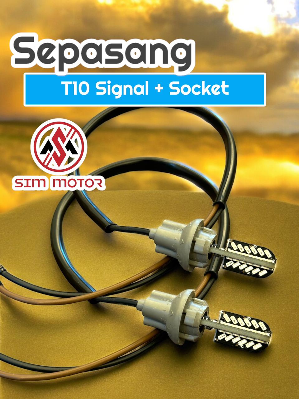 T10 Position Signal Light Socket Signal 2 mode Bulb Mentol Lampu Depan ...