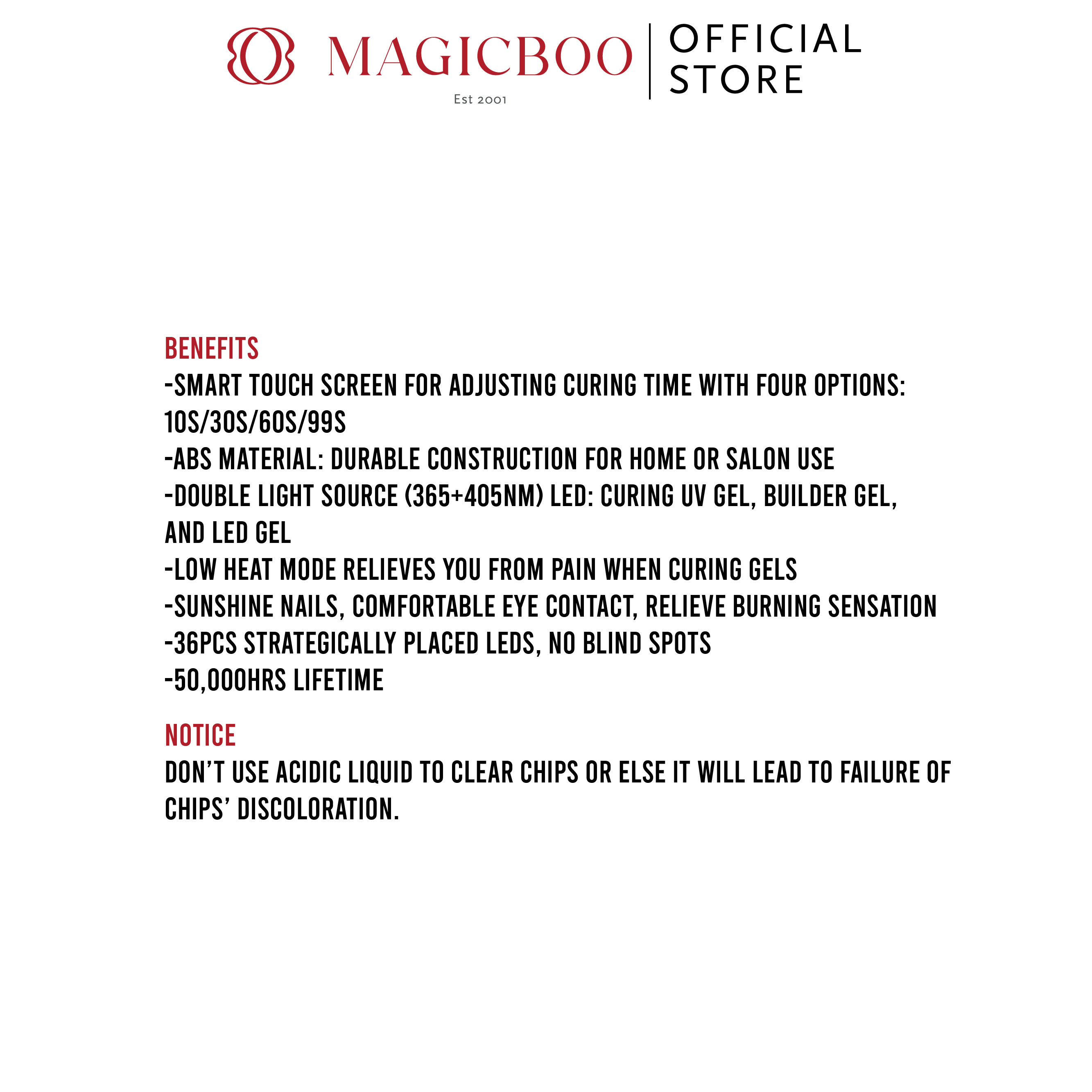 Magicboo Crazy Nail CN-69 Touch Screen & Auto Sensor UV LED ...