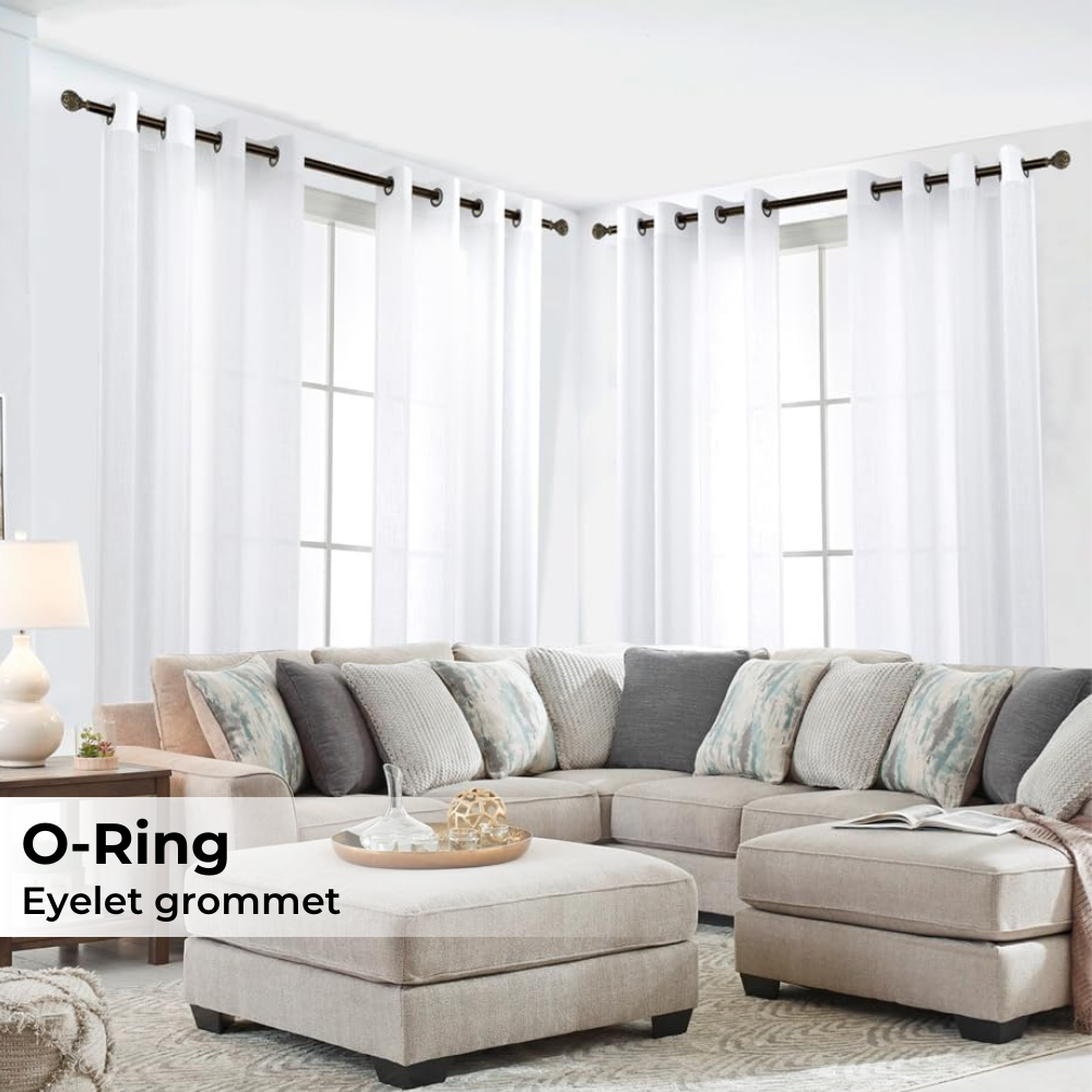 SUPERSAVE Breezy Sheer Curtain Day Curtain Daylight Langsir Sheer Putih ...