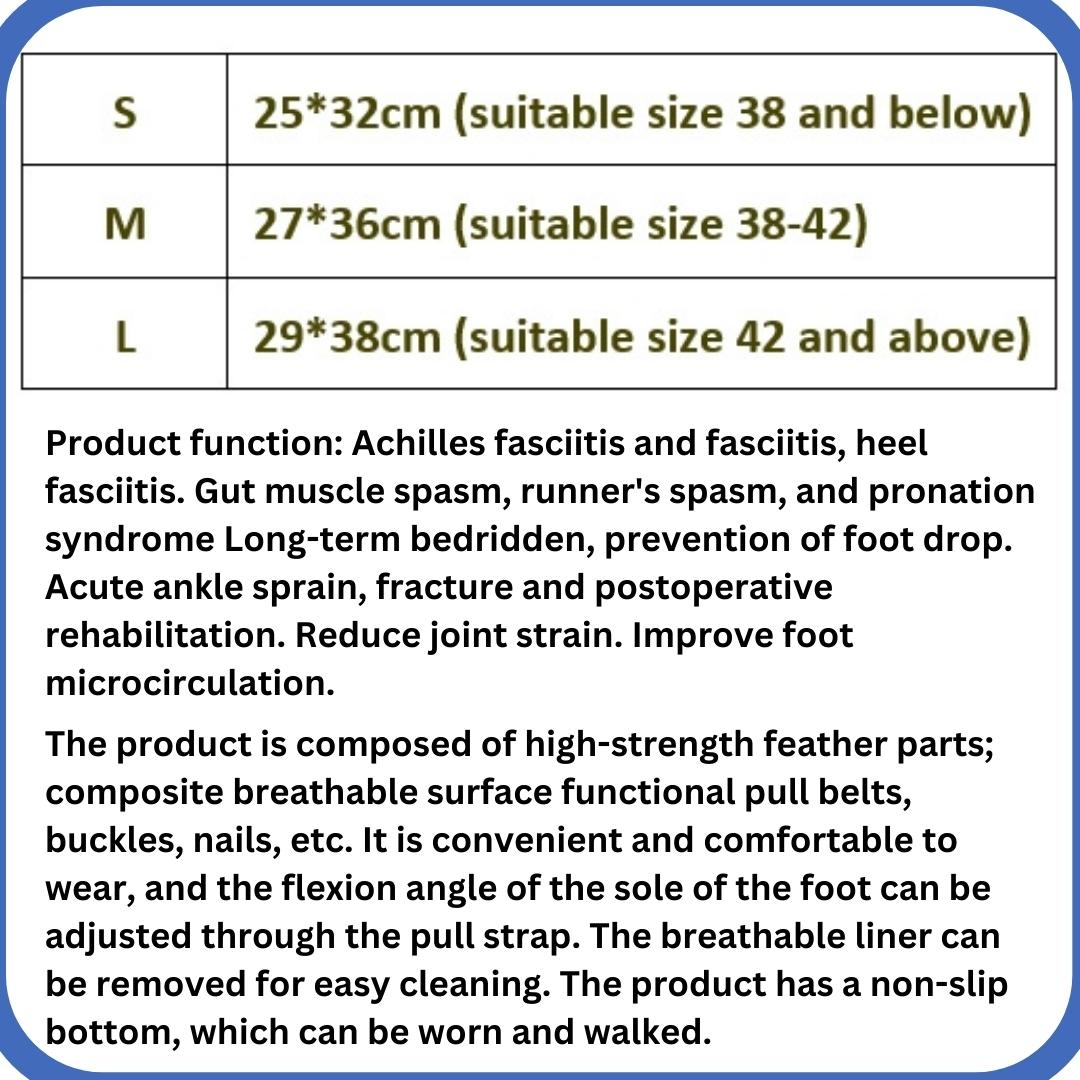 Foot Drop Ankle Support Sagging Feet Orthotic Fracture Brace Splint ...