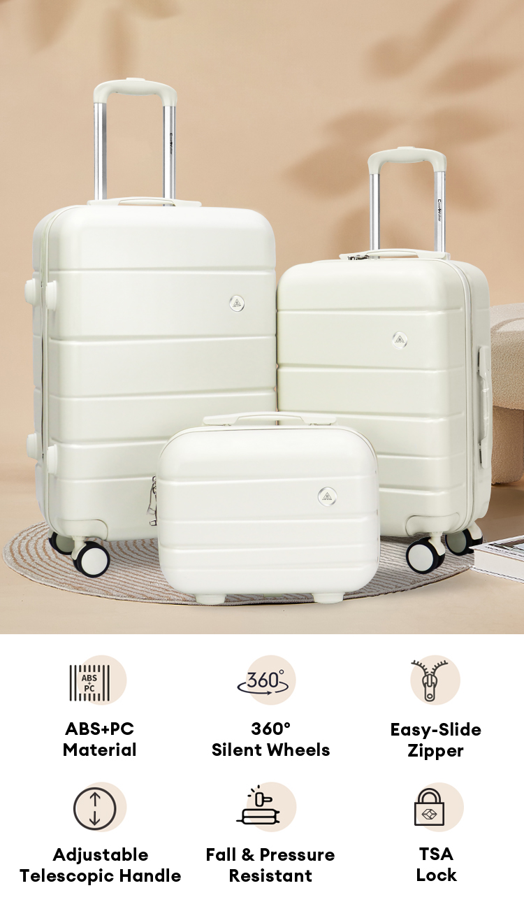 Case Valker Anna PC + ABS Hard Case Suitcase Luggage TSA Lock (20") Beg ...