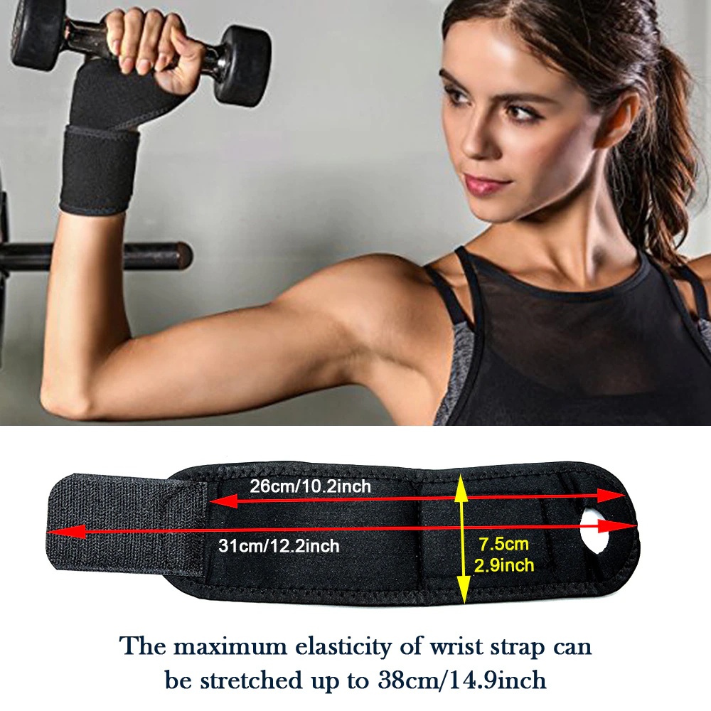 MiMi Sport Wristband Glove Wrist Support Bracer Brace Guard Protector ...