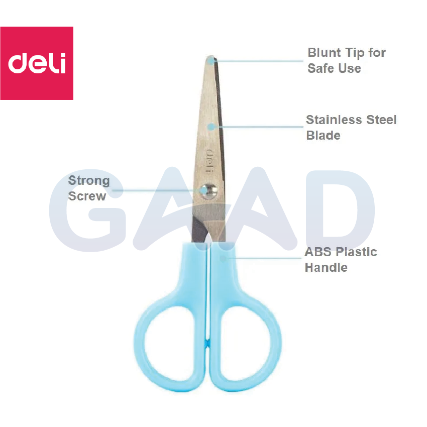 Deli Student Scissor With Cover Protection for Student School Use ...