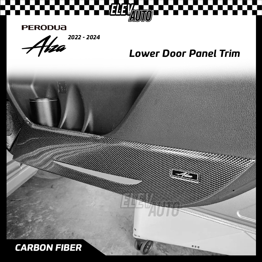 Perodua Alza 2022-2024 Lower Side Door Panel Trim Carbon Fiber Forged ...