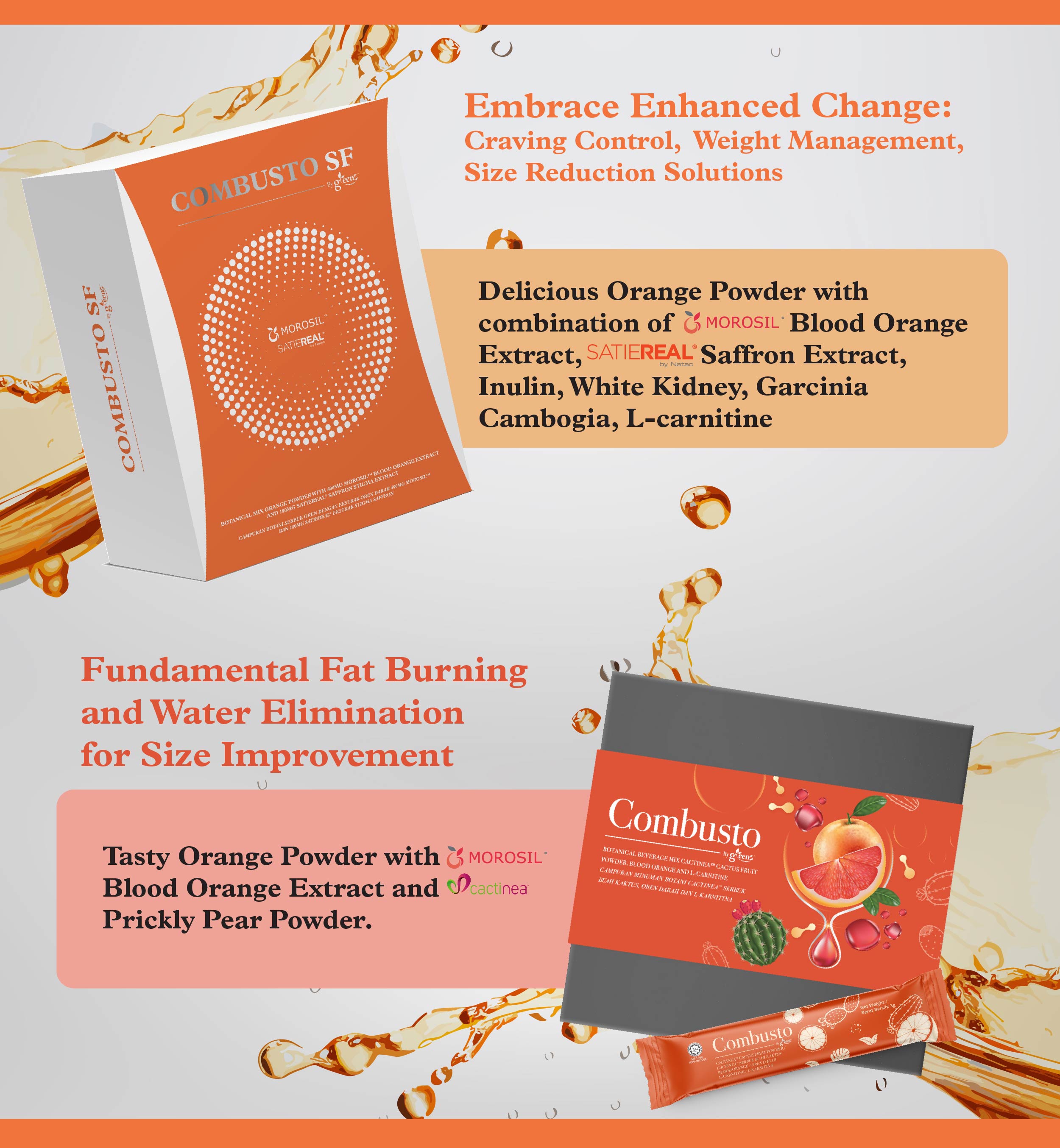 GREENS Combusto SF Blood Orange (MOROSIL) 400mg For Effective Weight ...