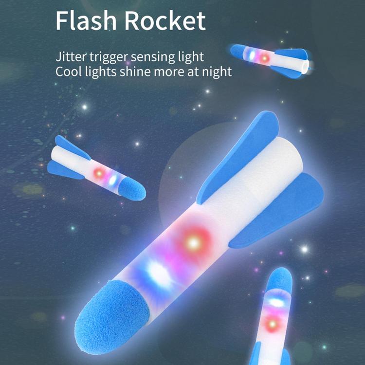 GOOGOO BIRD Flying Rocket Launcher Kids Toy Luminous Outdoor Ejection ...