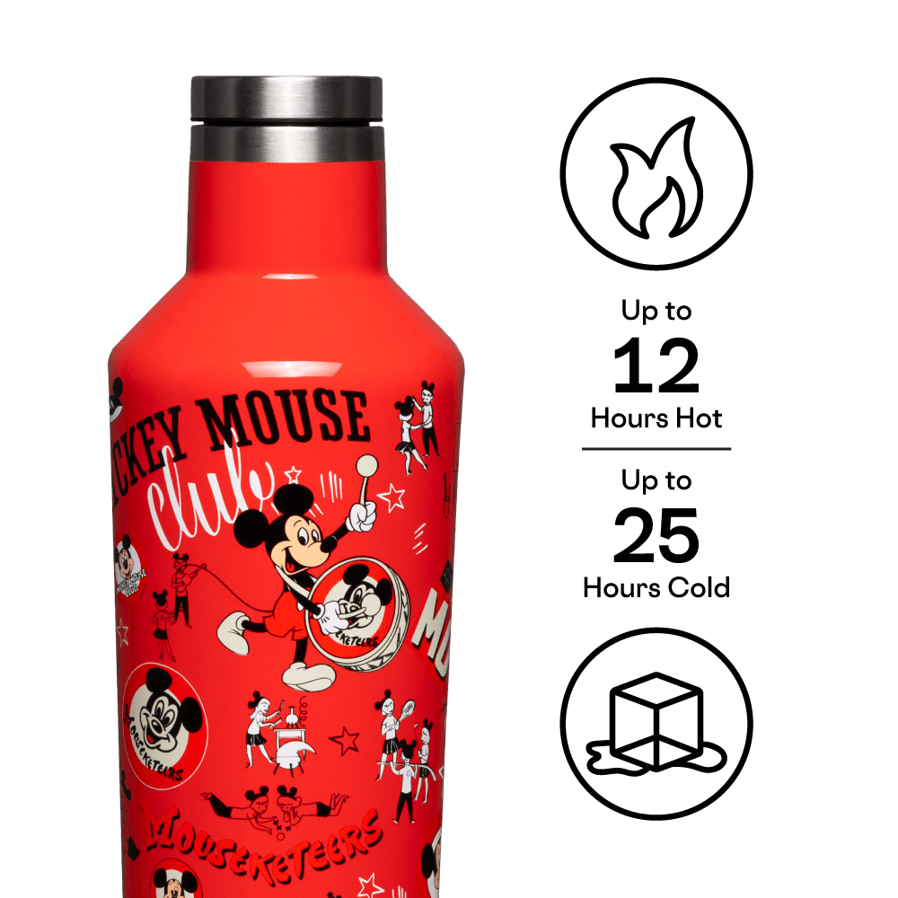 Disney x Corkcicle Limited Edition Mickey Mouse Club Canteen 470ml ...