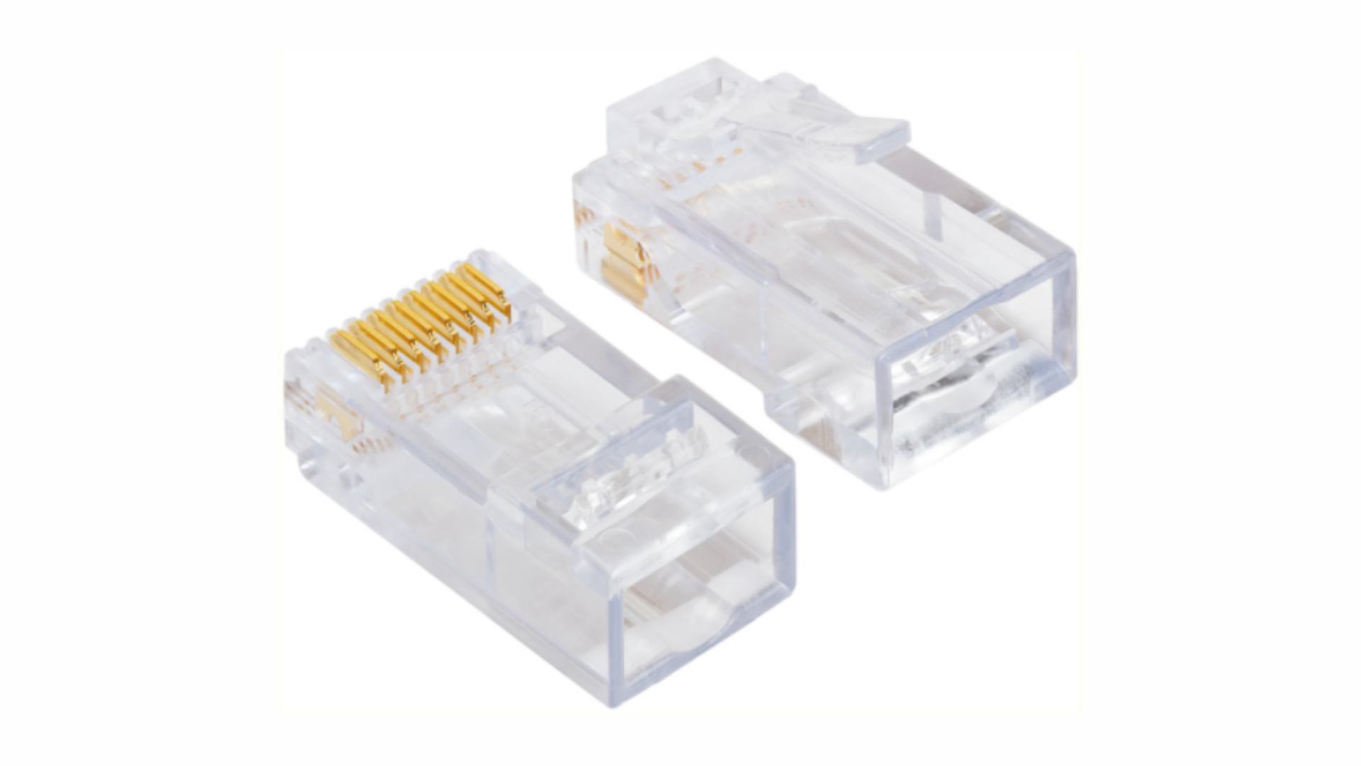 RJ45 Cat6 Crystal Plug Connector 8P8C 8 Pin LAN Network Internet Cable ...