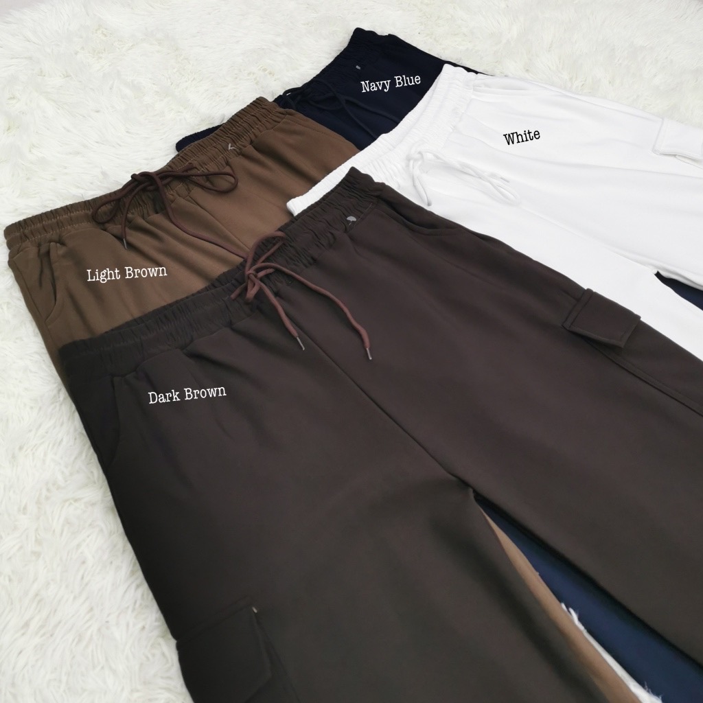 CARGO Slack Seluar Cargo Bertali 230 GSM Perempuan Ladies Cargo Slack ...