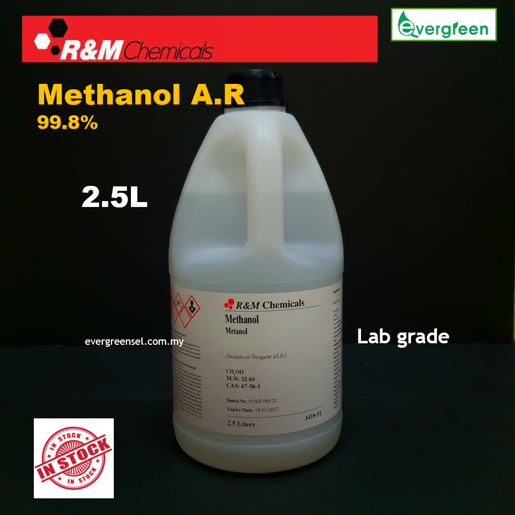 R&M Methanol 99.8% A.R/ACS, 2.5L | Shopee Malaysia