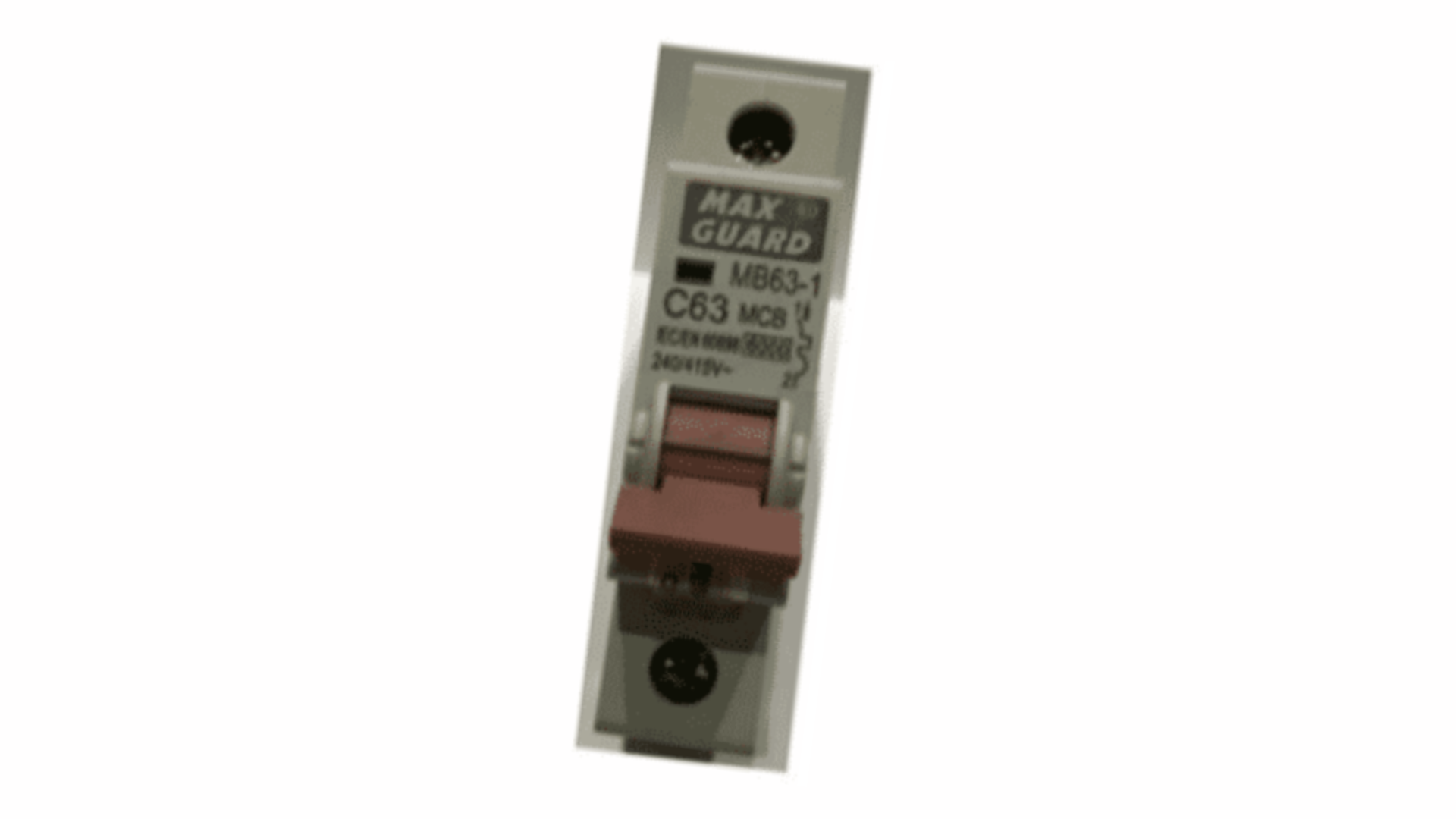 Maxguard Single 1 Pole 63A MCB Circuit Breaker Type C 6KA 240V / 415V ...