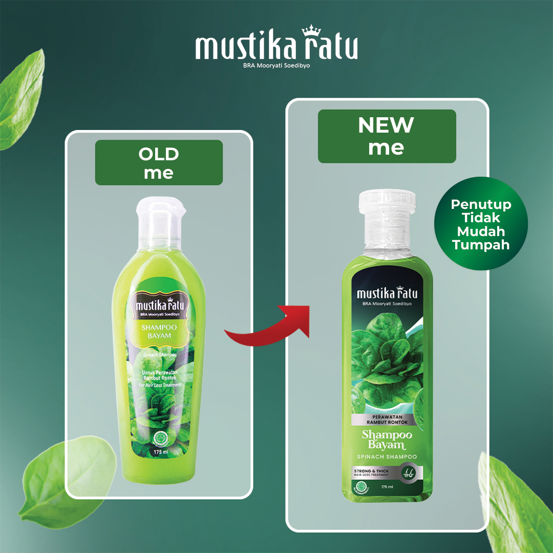 Mustika Ratu Shampoo Bayam for Hair Loss (175ml x 2 Bottles) | Shopee ...