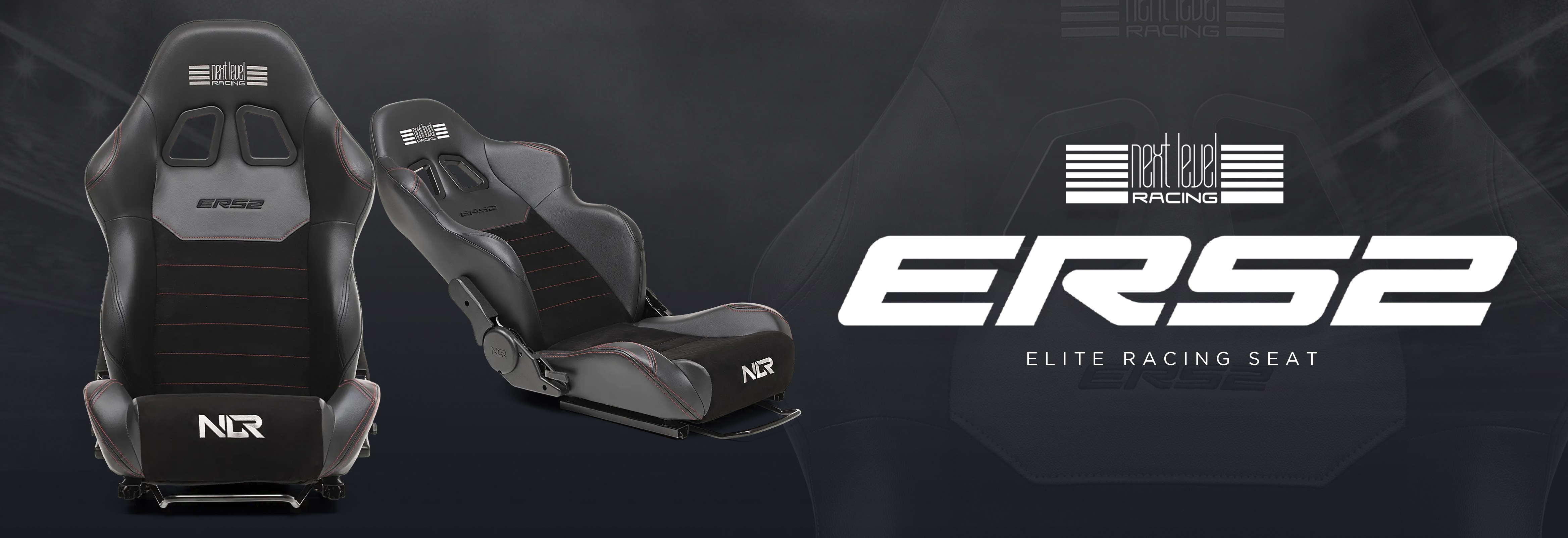 Next Level Racing GTELITE WHEEL PLATE EDITION + ERS2 ELITE RECLINING SEAT Bundle (NLR-E022 + NLR ...