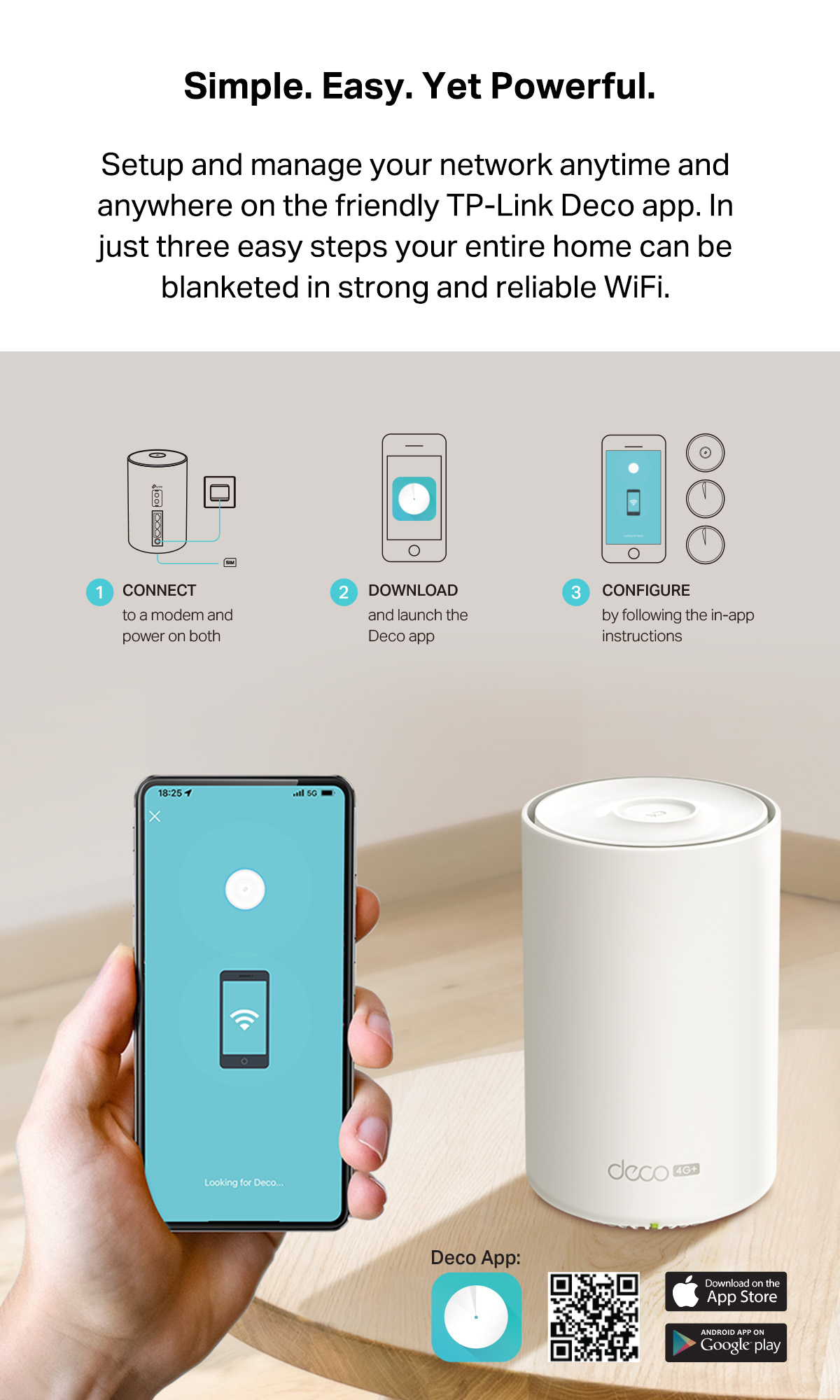 TP-Link Deco X10-4G 4G+ AX1500 Whole Home Mesh WiFi 6 Gateway Mesh WiFi ...