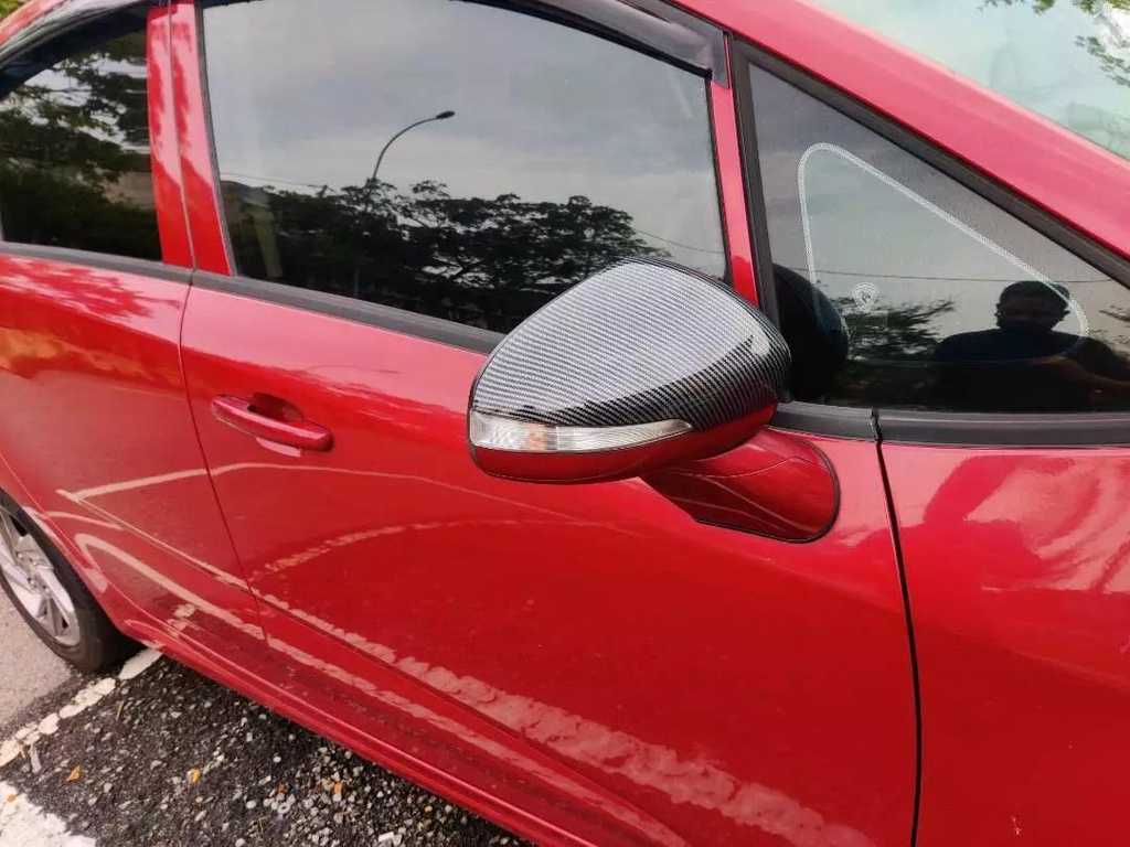 Perodua Bezza 2016 - 2025 Side Mirror Cover Carbon Shining Carbon fiber ...
