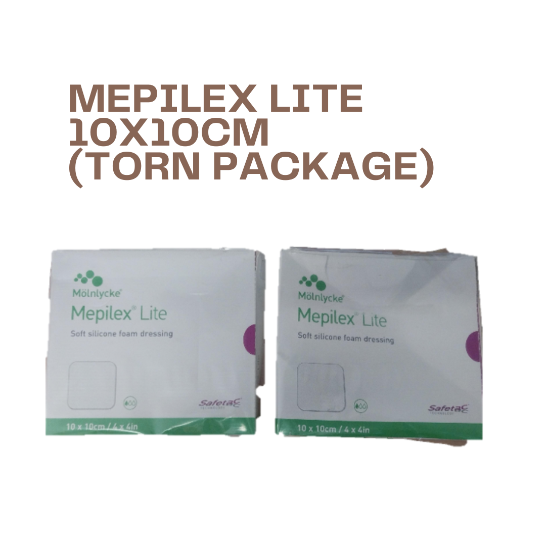 MOLNLYCKE Mepilex Lite Thin Foam Dressing 10cm x 10cm 5's 284100 (EXP11 ...