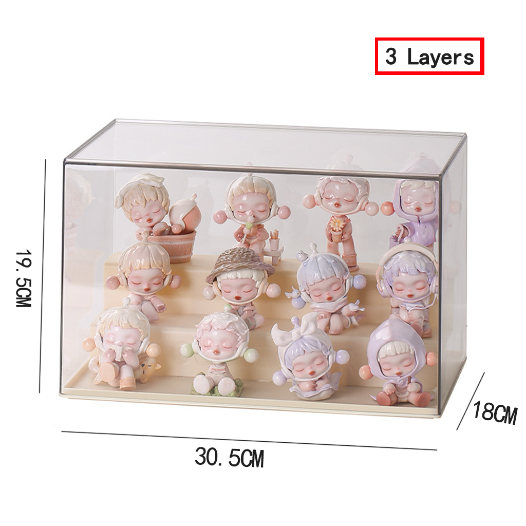 Pop Mart Doll Toy Display Box Transparent Acrylic Doll Display Rack ...