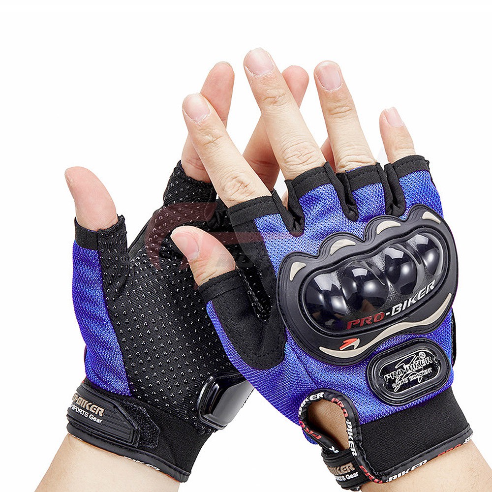 GTmotor Pro Biker Half Finger Gloves Motorcycle Riding Glove Racing ...