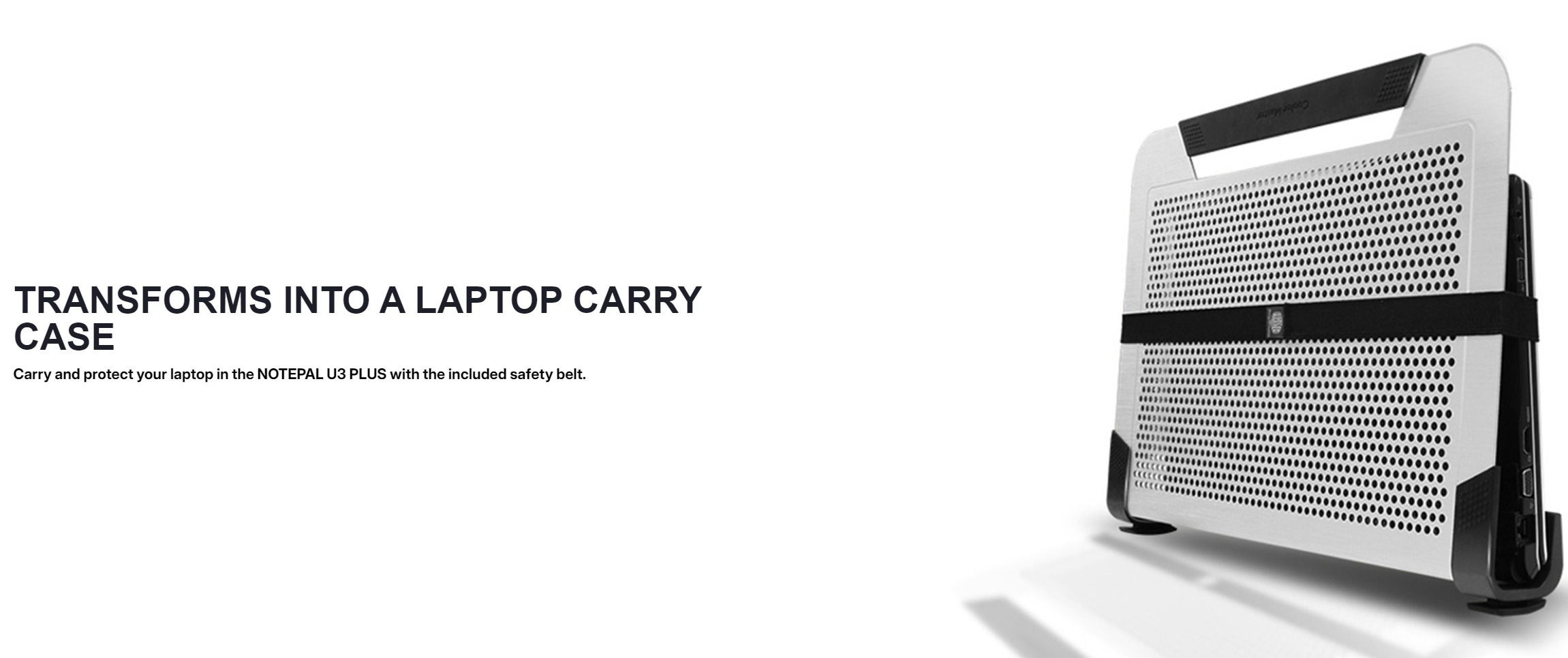 Cooler Master CM NOTEPAL U3 PLUS BLACK Notebook Laptop Cooling Cooler ...