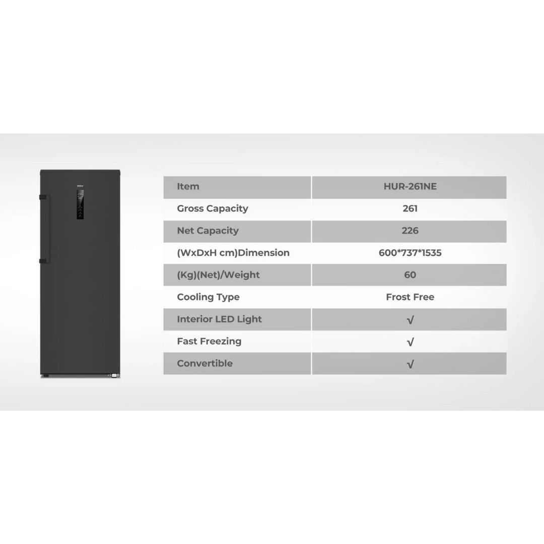 Haier 1 Door Frost Free Upright Freezer with Digital Temperature ...
