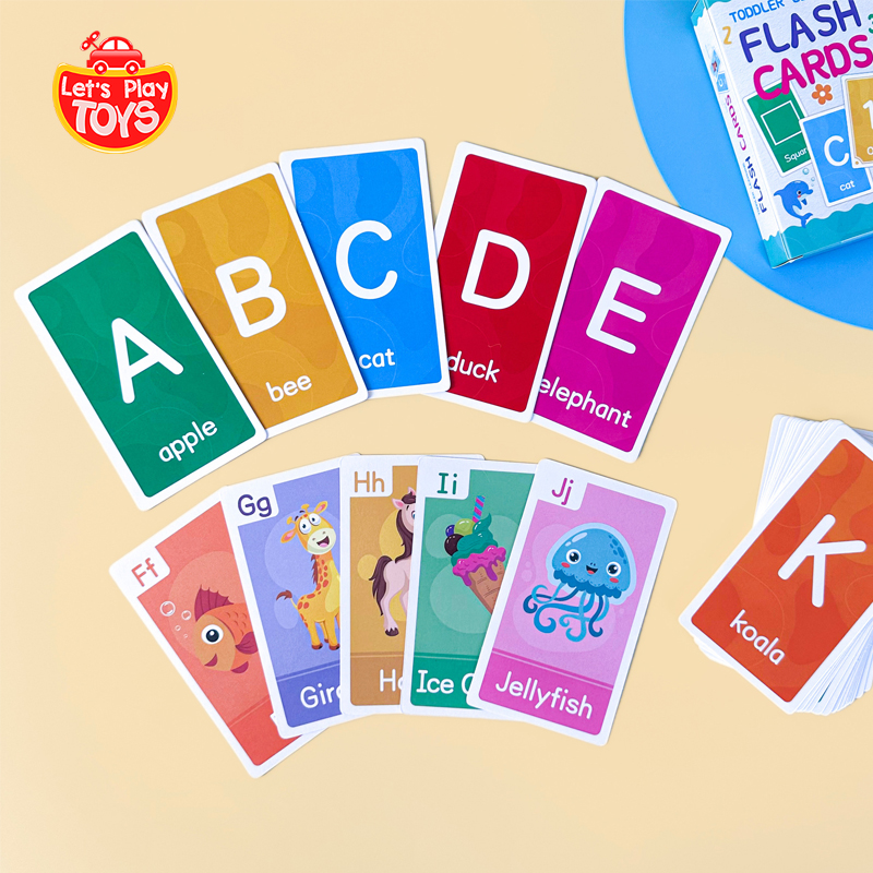 Preschool Toddlers Learning Educational Flash Cards - Alphabet Letters ...