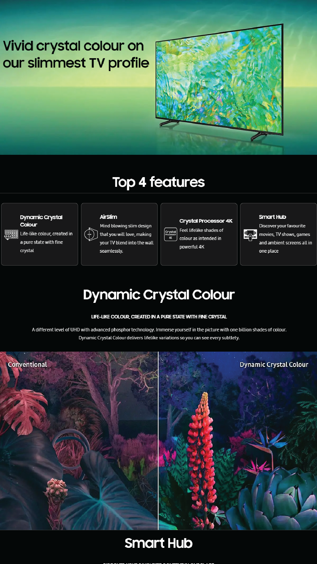 Samsung 85″ CU8000 Crystal UHD 4K Smart TV | Shopee Malaysia