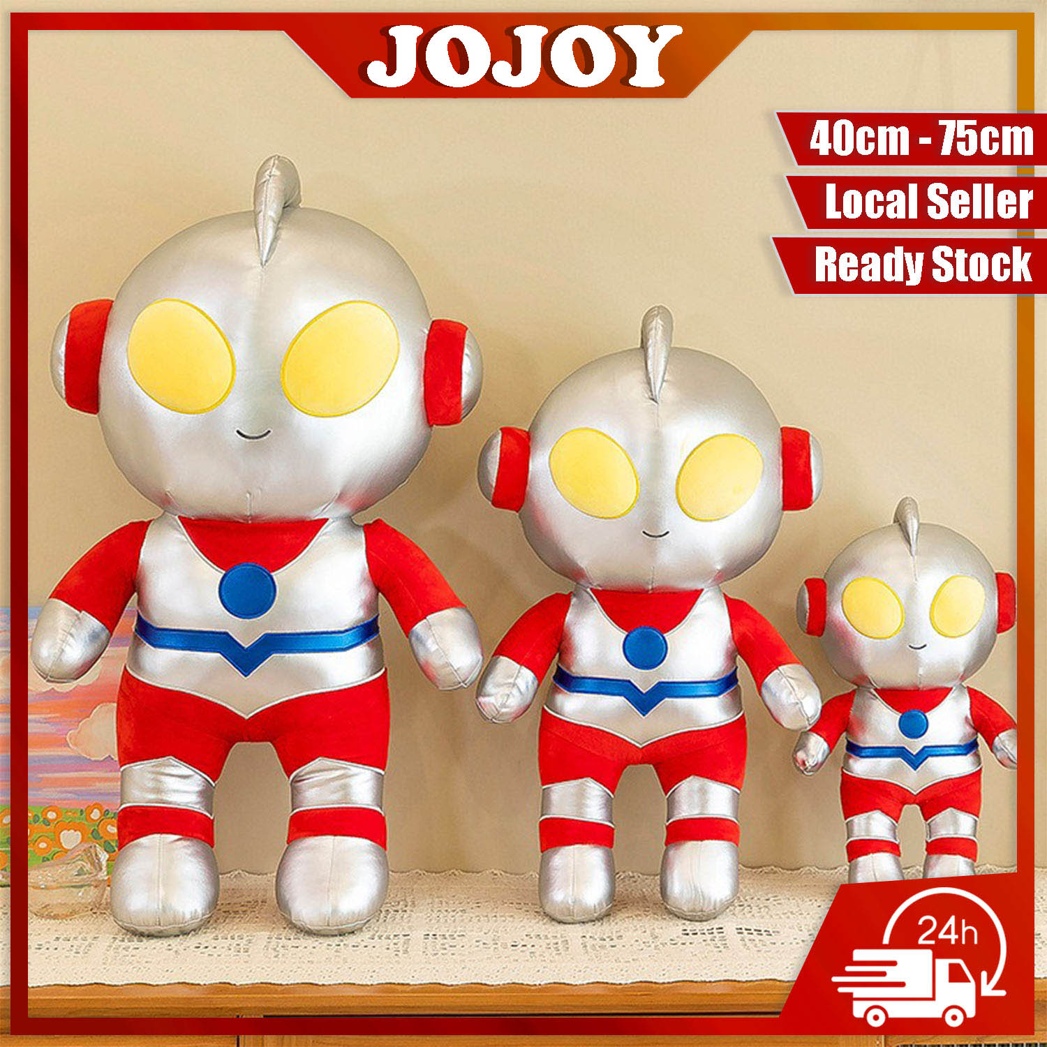 JOJOY Ready Stock Plush Toy Ultraman Doll Large Boy Sleeping Pillow Rag ...