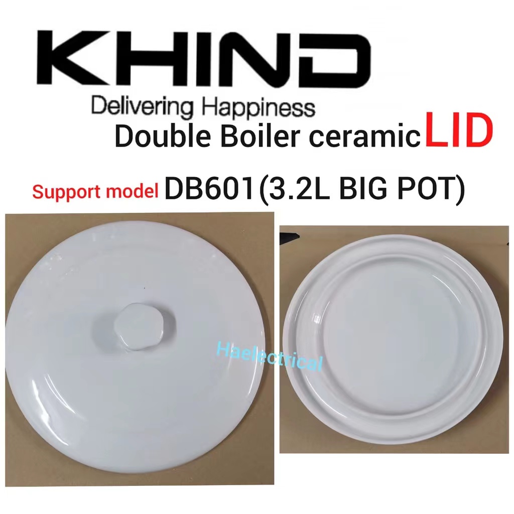 Khind DB601 Double Boiler Ceramic Inner LID 3.2Liter DB601 (BIG ...