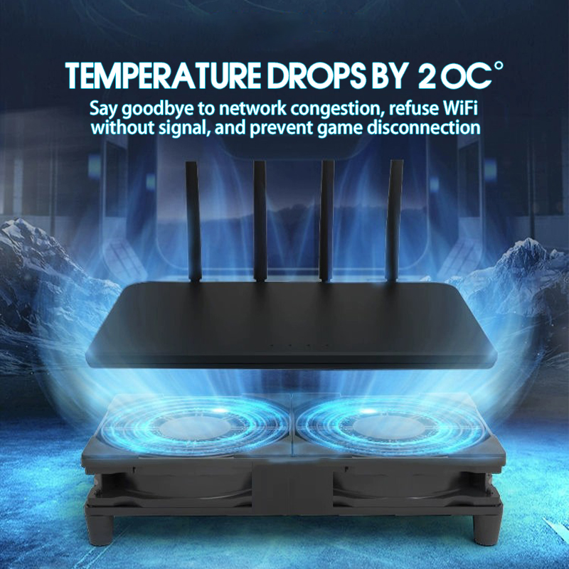 1800rpm Router Fan Cooling Fan USB Charging Cooling Fan WiFi Router Set ...