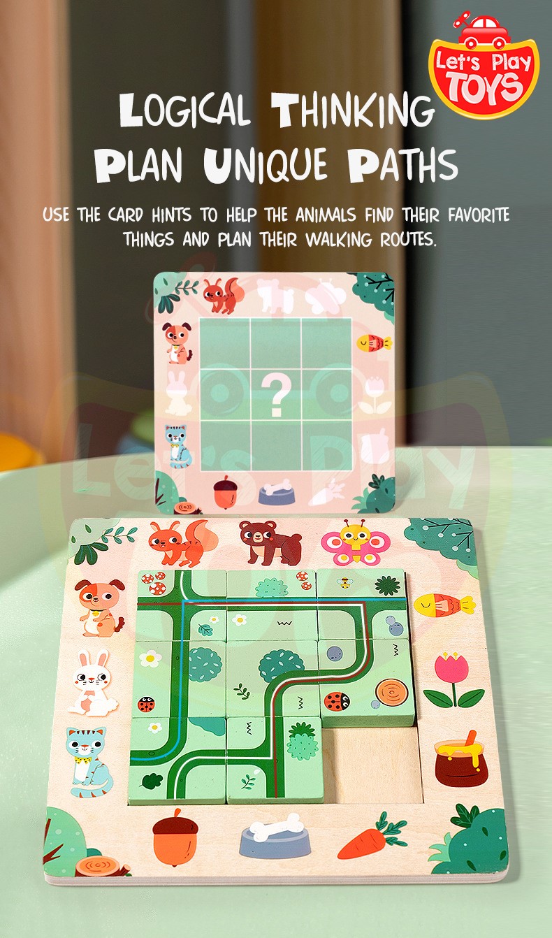 Treehole WayFinding Wooden Pathfinding Puzzle Educational Board game ...